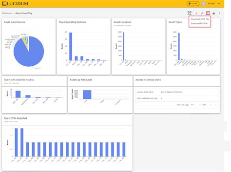 exporting and importing a dashboard lucidum