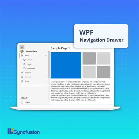 Wpf Navigationdrawer Desktopui Sidebar Syncfusion Syncfusion