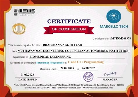 Dharshana N M On Linkedin Successfully Completed C And C Programming