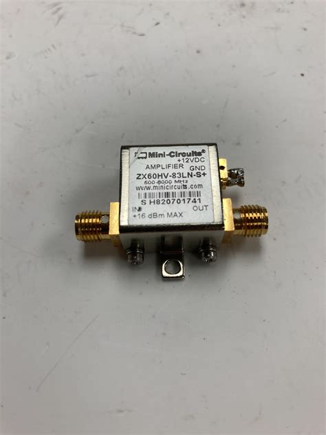 Mini Circuits Zx60hv 83ln S Amplifier Coaxial Microwaves Bmi