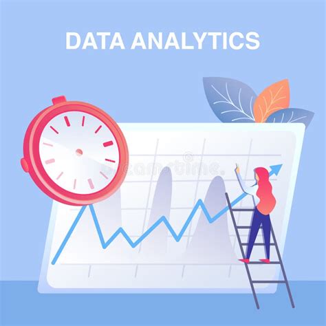 Corporate Data Analytics Flat Vector Illustration Stock Vector