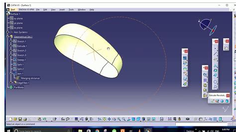Catia V Surface Design Basic Tutorial YouTube