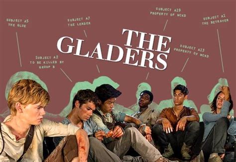 The Gladers Newt Thomas Minho Frypan Winston Teresa Maze Runner The Scorch Maze Runner