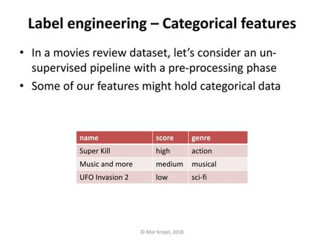 Ml Label Engineering And N Hot Encoders Pptx
