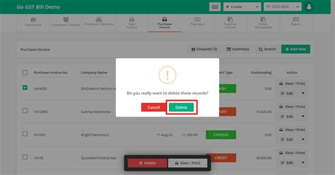 How To Delete Purchase Invoice 100 Free GST Billing Software For Every Businesses