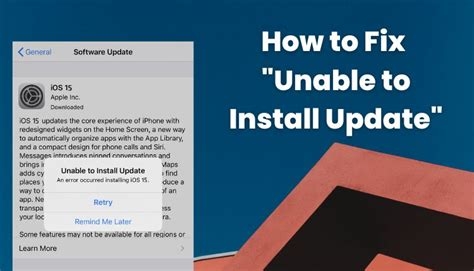 9 Tips To Fix The Unable To Install Update” Error On Iphone