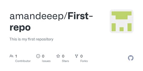 Github Amandeeep First Repo This Is My First Repository