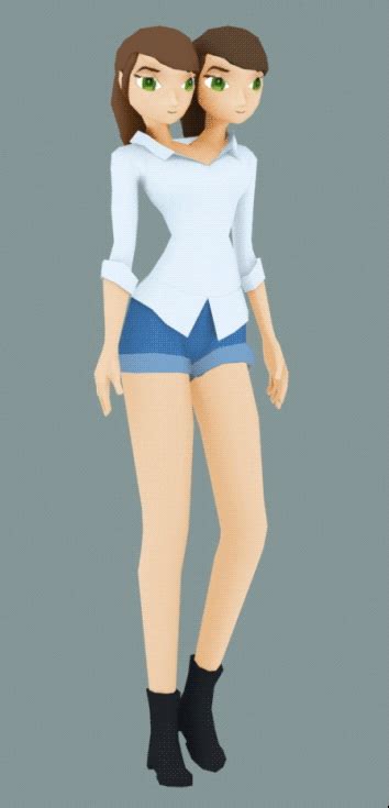 Two Headed Walk Cycle Animation By Fgg On DeviantArt