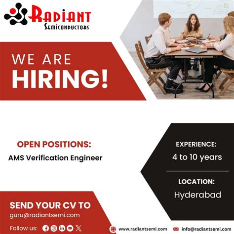 Job Opportunity For Ams Verification Engineer At Radiant Semiconductors