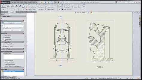 Tech Tip Solidworks 2015 Tutorial Slice Section View For Surfaces Youtube