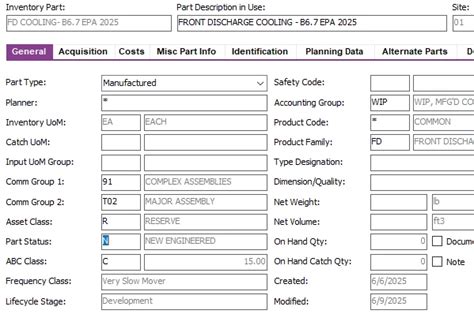 Edit A Part Number Ifs Community