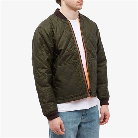Filson Eagle Plains Liner Jacket Surplus Green And Blaze End