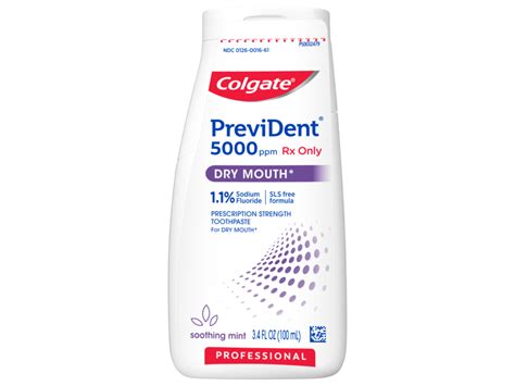 Colgate Prevident Dry Mouth Toothpaste Soothing Mint 34 Fl Oz100 Ml