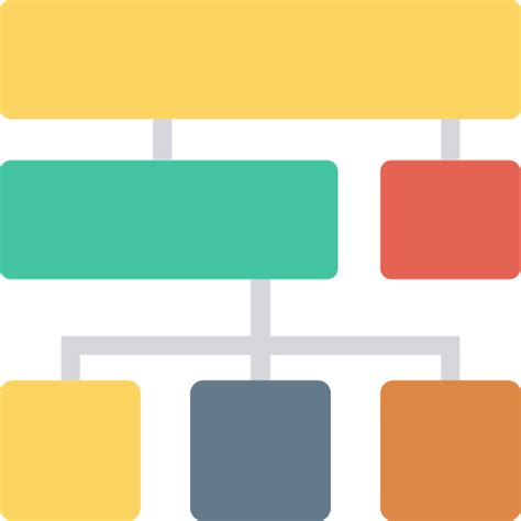 Hierarchical Structure Free Business Icons