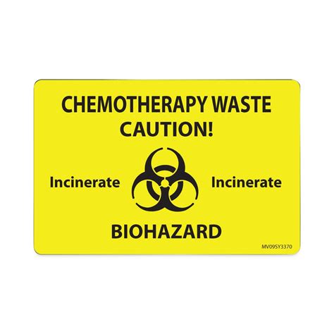 Pdc Healthcare Chemotherapy Waste Labels Medline