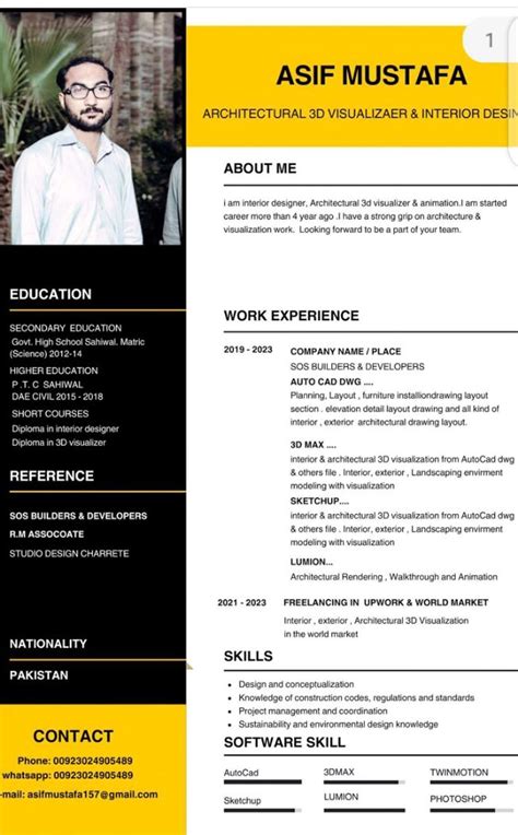 Im Architecture Draftsman And Visualizer Im Looking For A Job In… Asif Mustafa