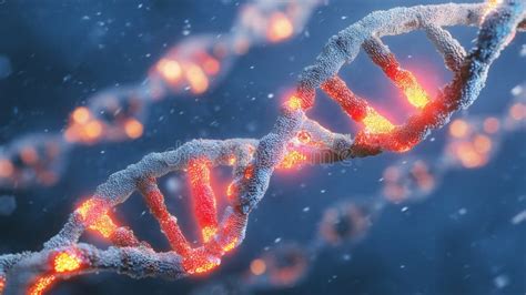 Dna Helix Rotating Showing Genetic Mutation Undergoing Biological