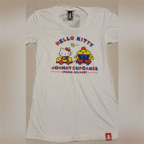 Hello Kitty X Johnny Cupcakes Collab Tshirt Rare Sanr… Gem
