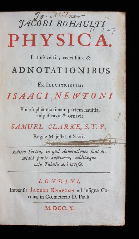 The Newtonian System Of Cambridge Queens Old Library