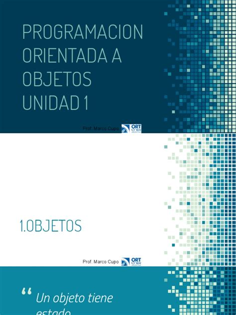 Repaso De Teoria De Programación Orientada A Objetos Pdf Objeto Informática Informática