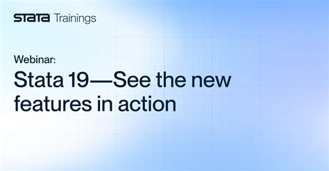 Stata 19—see The New Features In Action