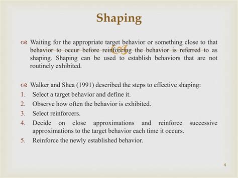 Learning Principles For Behaviour Modification Pptx