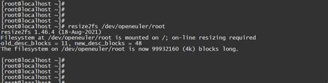 xfs growfs dev openeuler root is not a mounted xfs filesystem csdn博客