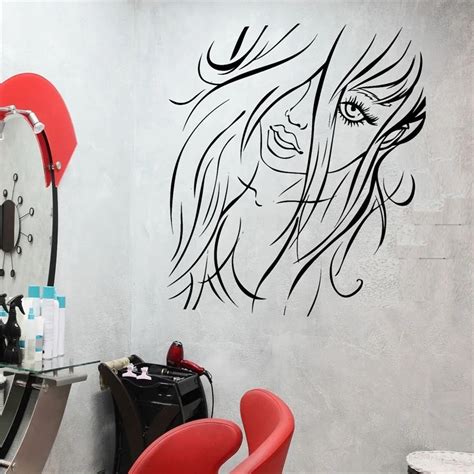 Wall Decal Sexy Girl Beautiful Woman Beauty Salon Vinyl Decal In Wall