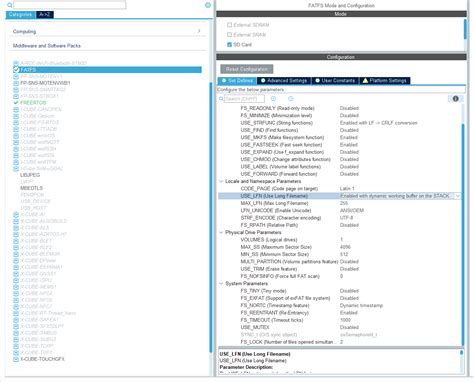 How To Enable SDMMC FATFS FREERTOS On STM H STMicroelectronics Community