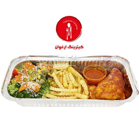 خوراک سینه مرغ با دورچین کیترینگ ارغوان