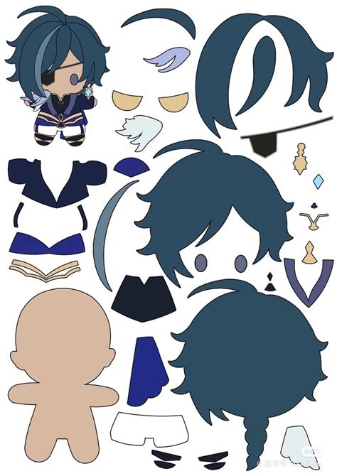 Пин от пользователя ~ekurin~ на доске Выкройки из фетра от 愚蠢的晚霞 Бумажные куклы Модели чучел