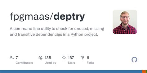 real python on linkedin github fpgmaas deptry find unused missing and transitive dependencies…