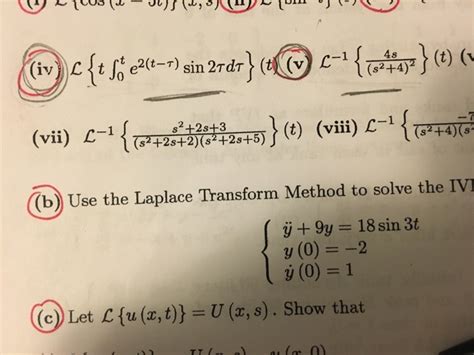 Solved Lambda T Integralt0 E2t Tau Sin 2taudtau
