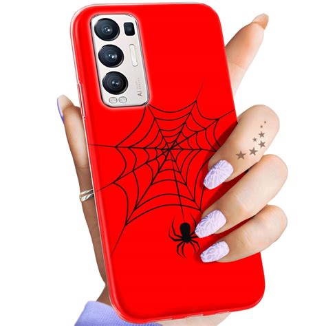 Etui Do Oppo Reno 5 Pro Plus 5G Wzory Pająk Spider Pajęczyna Obudowa ...
