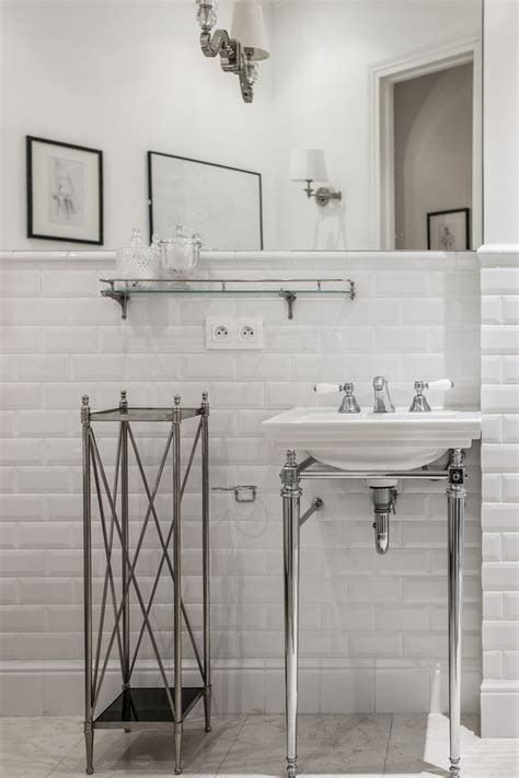 Лучшие идеи дизайна ванной комнаты с белой плиткой фото реальных интерьеров Salon