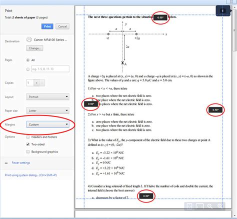 Printing Instructions