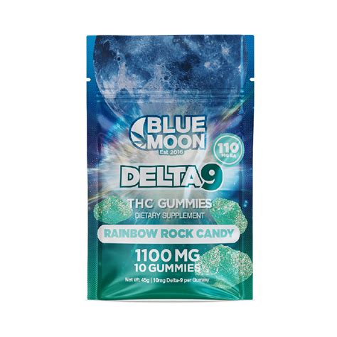 Delta 9 Blue Moon Gummies 100mg 4 Flavors