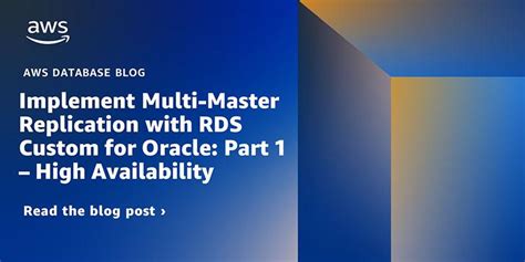 Jean Philippe Pinte On Linkedin Implement Active Active Replication With Rds Custom For Oracle