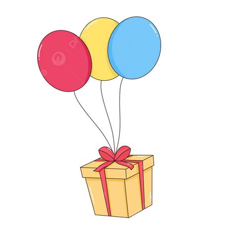 풍선 생일 축하 선물 생일 축하 축하 선물 Png 일러스트 및 Psd 이미지 무료 다운로드 Pngtree