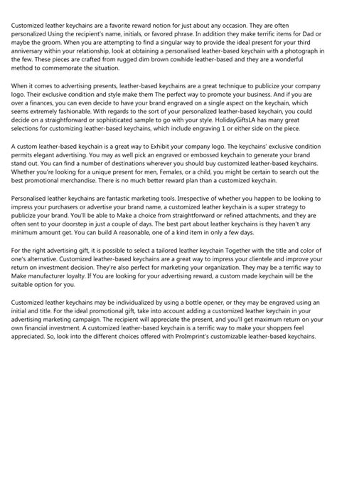 PPT The Best Kept Secrets About How To Make Keychains PowerPoint Presentation ID 11622791