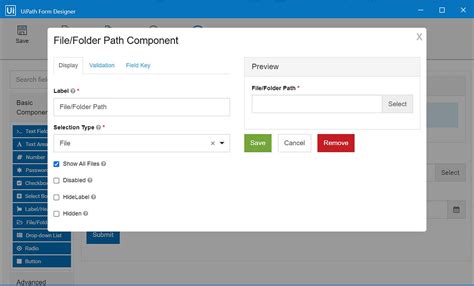 Default Path Of Field Filefolder Path Of Uipath Forms Does Not
