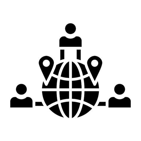 글로벌 네트워크 아이콘 프리미엄 벡터
