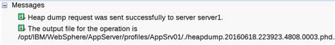Generate Heap Dump Java Core And System Dump In Websphere