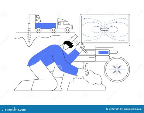 Geophysics Abstract Concept Vector Illustration Stock Vector Illustration Of Linear Abstract