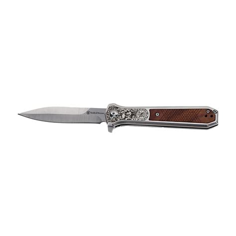 Smith And Wesson Unwavered Spring Assisted Folding Dagger Knife Big 5