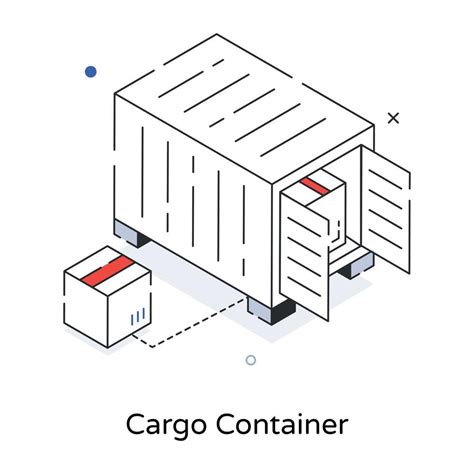 Trendy Cargo Container 19547445 Vector Art At Vecteezy