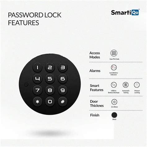 Zinc Alloy Smartiqo Cabinet Passcode Safe Lock At ₹ 2999 In Ahmedabad
