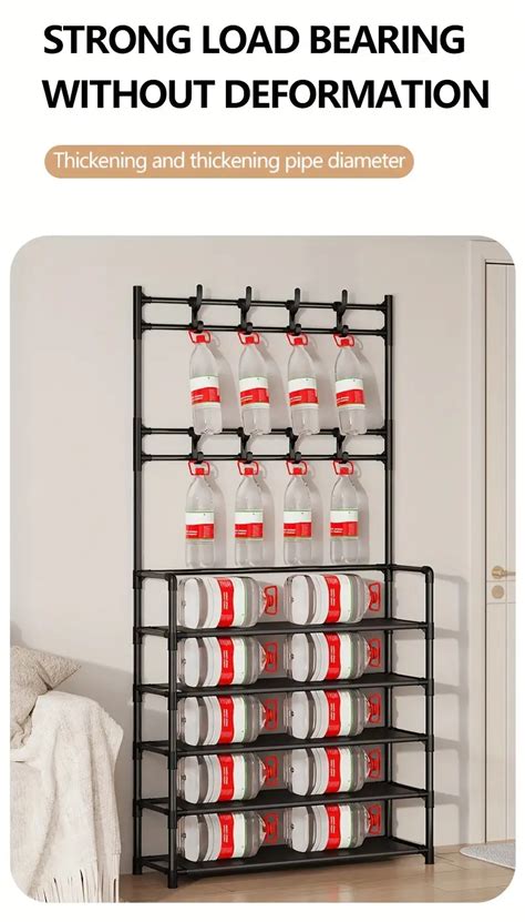 신발 보관함 우산 모자 코트 침실 욕실 사무실 입구 집 기숙사를 위한 가정용 공간 절약 보관 및 조직을 위한 신발 보관함 수직 걸이 옷 스탠드 선반이 있는