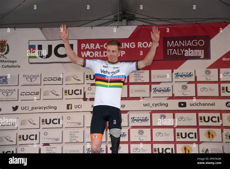 Mitch Valize Of The Netherlands On The Podium Winner Of The Mh 5 Class