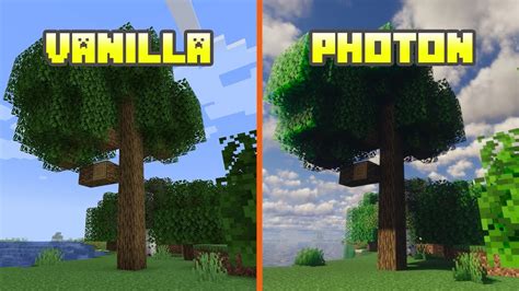 Vanilla Vs Photon Shaders Shader Comparison Youtube